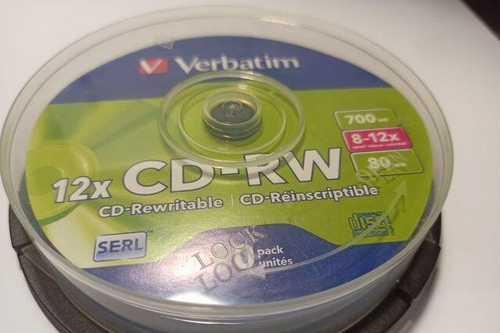 Оптический диск CD-RW Verbatim - 9шт