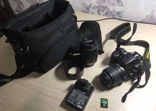 Nikon D5100 Kit 18-55 + 55-200