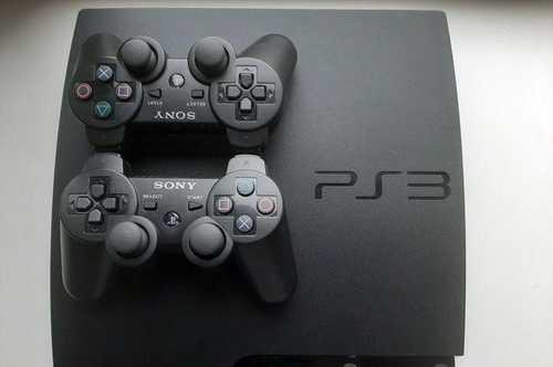 Sony playstation 3 + 40 игр и 2 джойстика