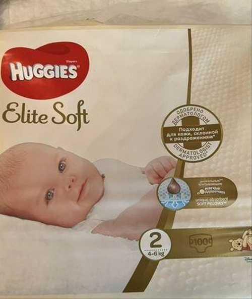 Подгузники huggies elite soft 2