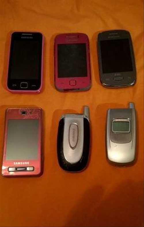 Телефоны Samsung (старые модели на запчасти