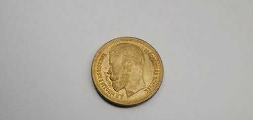 Царская монета золотой четвертак 1889 г. Копия