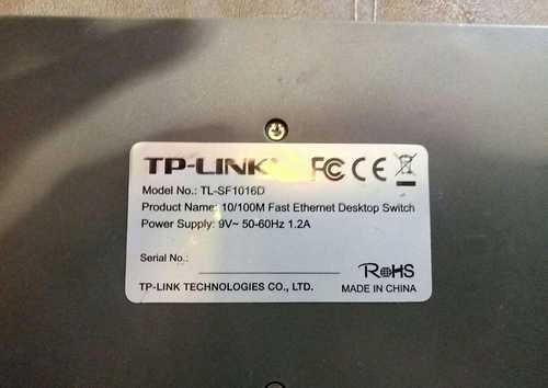 Коммутатор TP-link TL-SF1016D 16 портов