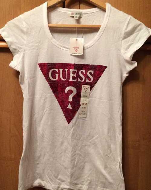 Футболка guess новая белая