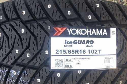 Йокогама айс 65. Yokohama 215/65r16 102t XL ICEGUARD stud ig65 TL (шип.). Ice Guard ig65. Шины Yokohama Ice Guard ig65. 102t Yokohama ig65 XL.