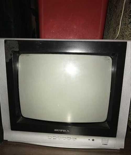 Старый телевизор Supra ctv-14022