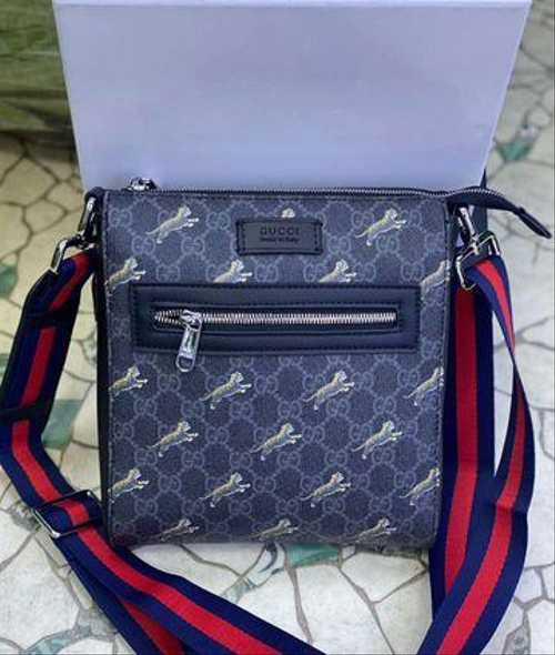 Новая мужская сумка мессенджер Gucci