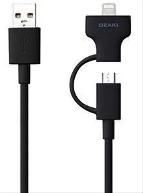 Провод Ozaki Combo Cable Micro USB/Lightning - USB