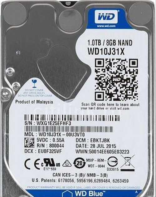 Гибридный диск Western Digital WD Blue sshd 1 тб W