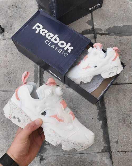 Кроссовки Reebok Instapump pink& white