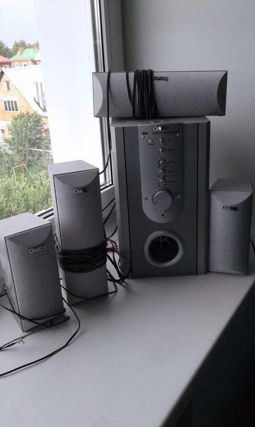 Продаю акустику Dialog aktiv 5.1 surround system