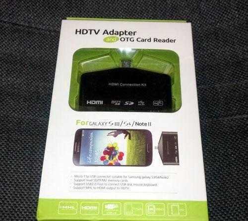 Hdtv OTG microUSB 11pin Adapter и Card Reader