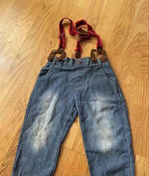 Легкие брюки с подтяжками