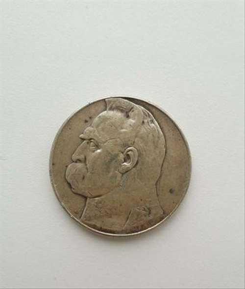 Монета 10 злотых, Польша 1935 год