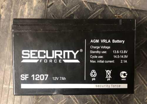 Security force sf1207 12v 7ah