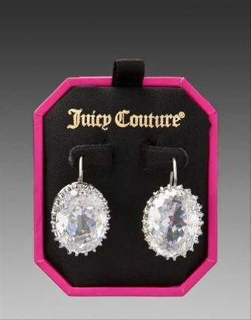 Juicy Couture серьги с большими камнями