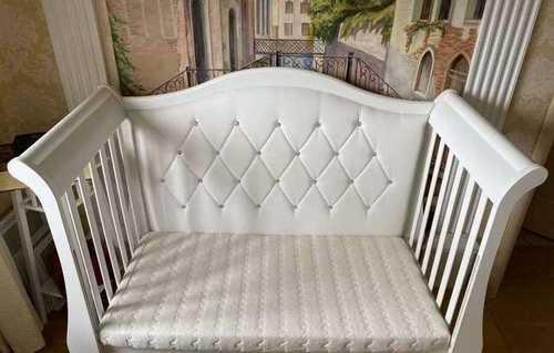 Детская кроватка белого цвета Pali Vittoria