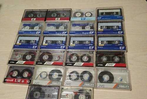 22 аудиокассеты Sony TDK maxell