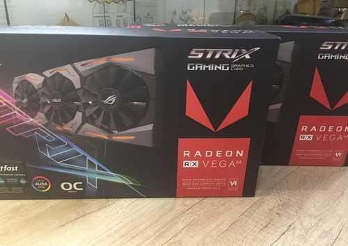 Видеокарта Radeon RX vega 64 Asus sstrixstrix. 300