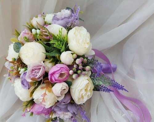 Букет невесты, свадебный букет из искусств.цветов