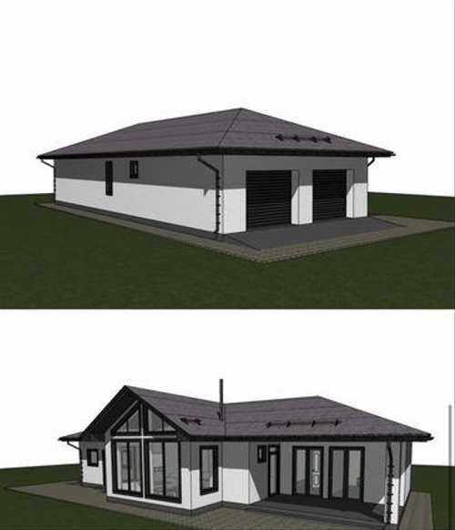 План-макет индивидуального загородного дома