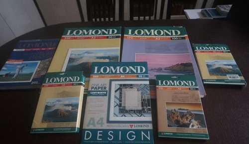 Комплект фотобумаги lomond А3-А4-А5