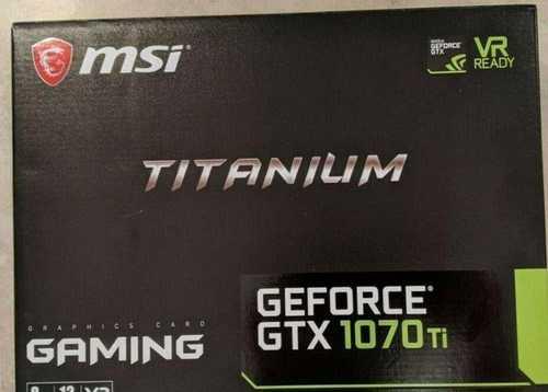 MSI GeForce GTX 1070 Ti Gaming 8G