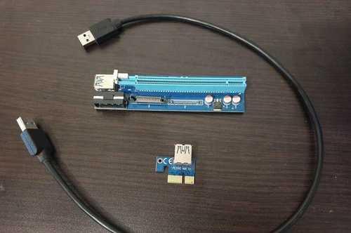 Райзер SATA Molex pci-e x16