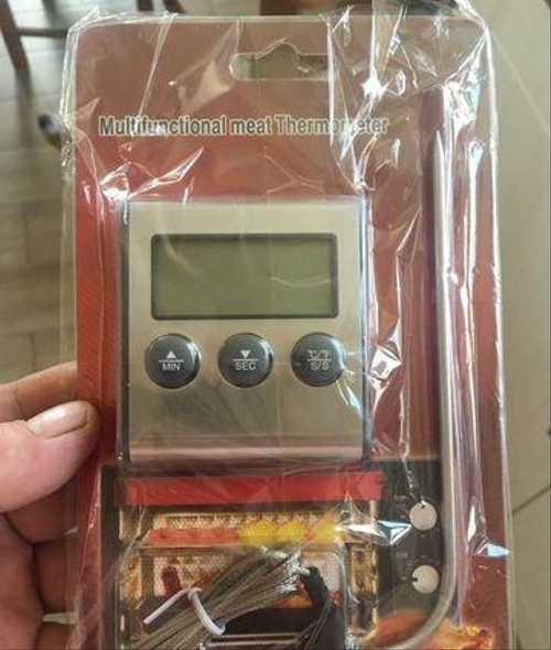 Термометр электронный гриль с будильником