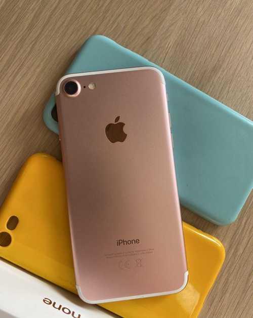 Телефон iPhone7 32Гб полный комплект