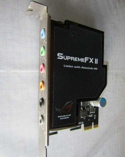 Звуковая карта asus supreme fx ii