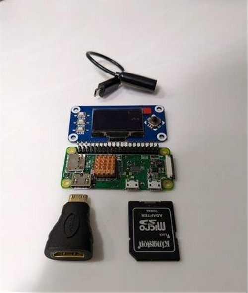 Raspberry PI Zero W, v1.1, gpio, microSD 128G