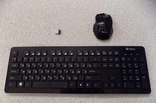 Беспроводная клавиатура и мышь intro