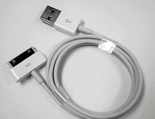 Кабель 30-pin Apple - USB белый 1 м