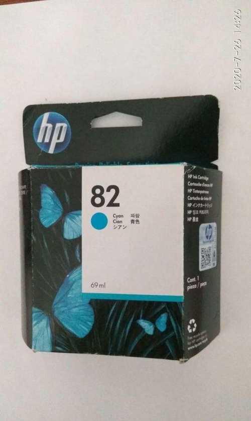 Оригинальный картридж HP 82 C4911A, голубой