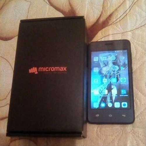 Телефон Micromax Q 402+ Синий, Б.У