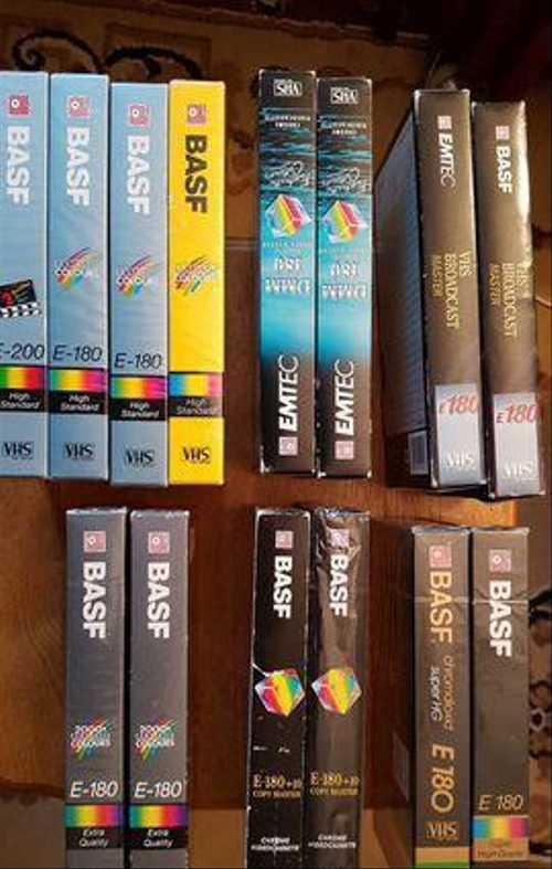 Видеокассеты basf VHS 180 мин