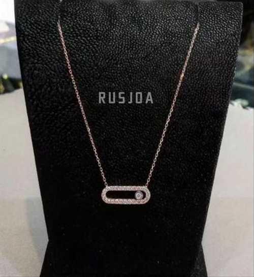 Золотое колье Messika 0.3 ct