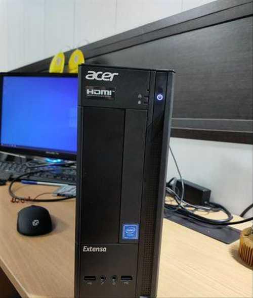 Офисный пк Acer Extensa X2610G 8Гб SSD 128Гб