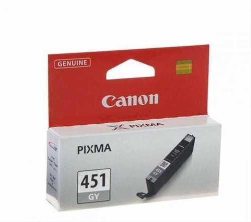 Картридж струйный "Canon CLI-451 GY 6527B001", серый