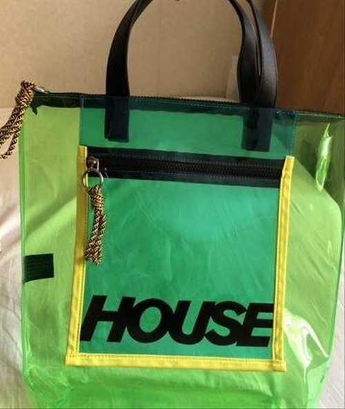 Прозрачная сумка тоут House of Holland новая
