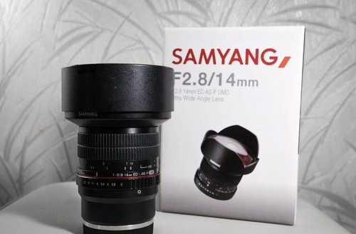 Объектив Samyang 14mm 2.8 Sony E
