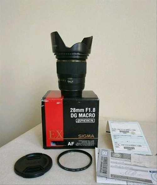 Sigma AF 28mm f/1.8 DG Macro Aspherical Canon EF