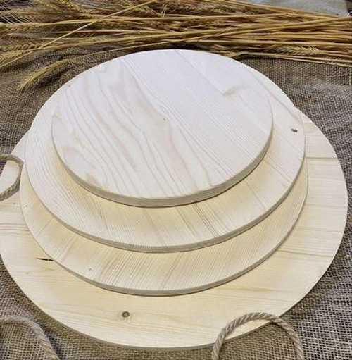 Деревянные тарелки для подачи