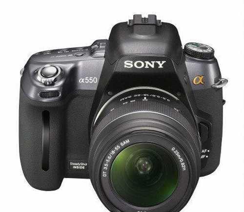 Фотоаппарат Sony Alpha A550 + вспышка