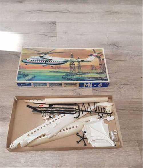 Сьорная модель вертолета MI-6 plasticart