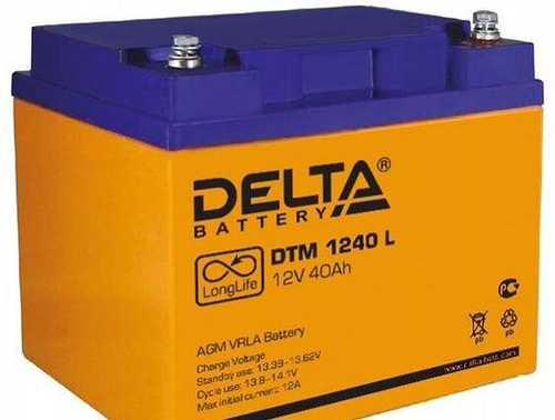 Необслуживаемый SLA аккумулятор Delta DTM 1240 L