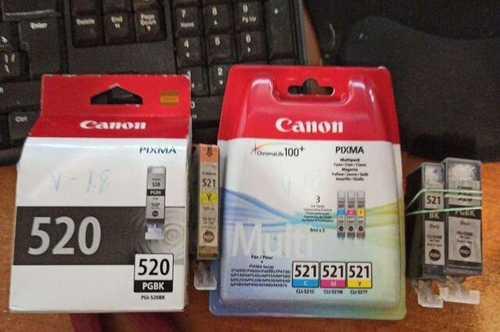 Картридж для принтера Canon CLI-521, PGI520BK новы