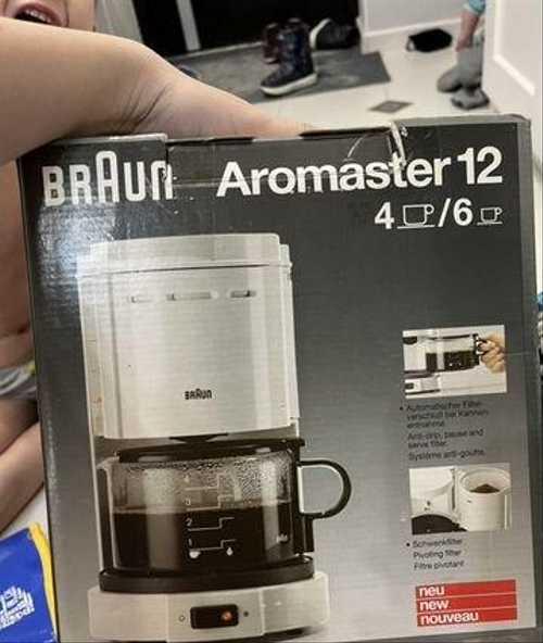 Капельная кофеварка braun aromaster 12