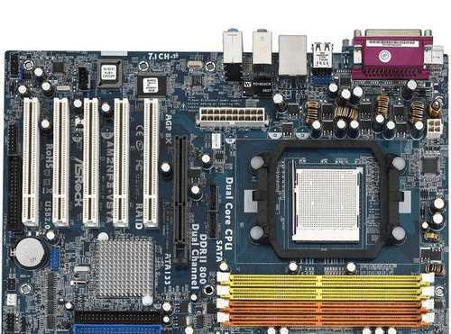 Asrock AM2NF3-vsta + Athlon 64 +4Gb + кулер